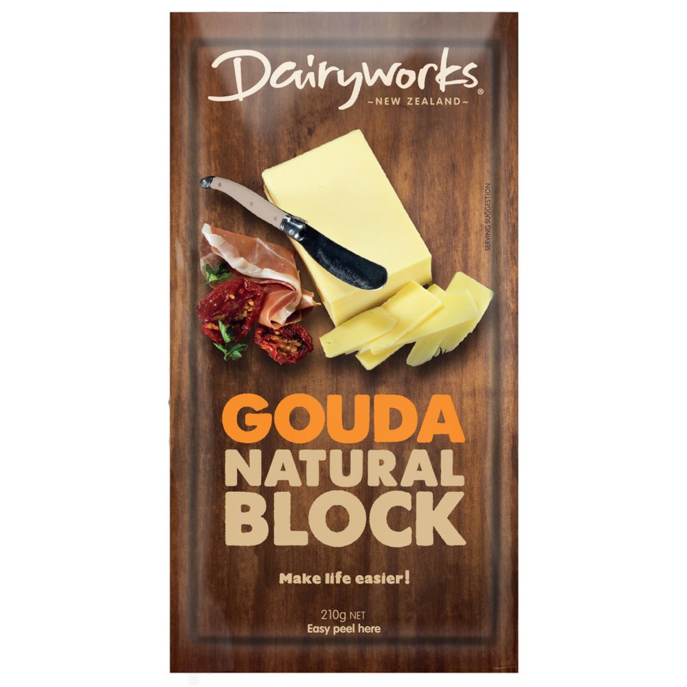 Dairyworks Gouda Block Cheese 210g - Kaiser Foods