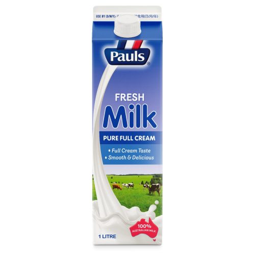 Pauls Fresh Full Cream Milk 1L - Kaiser Foods
