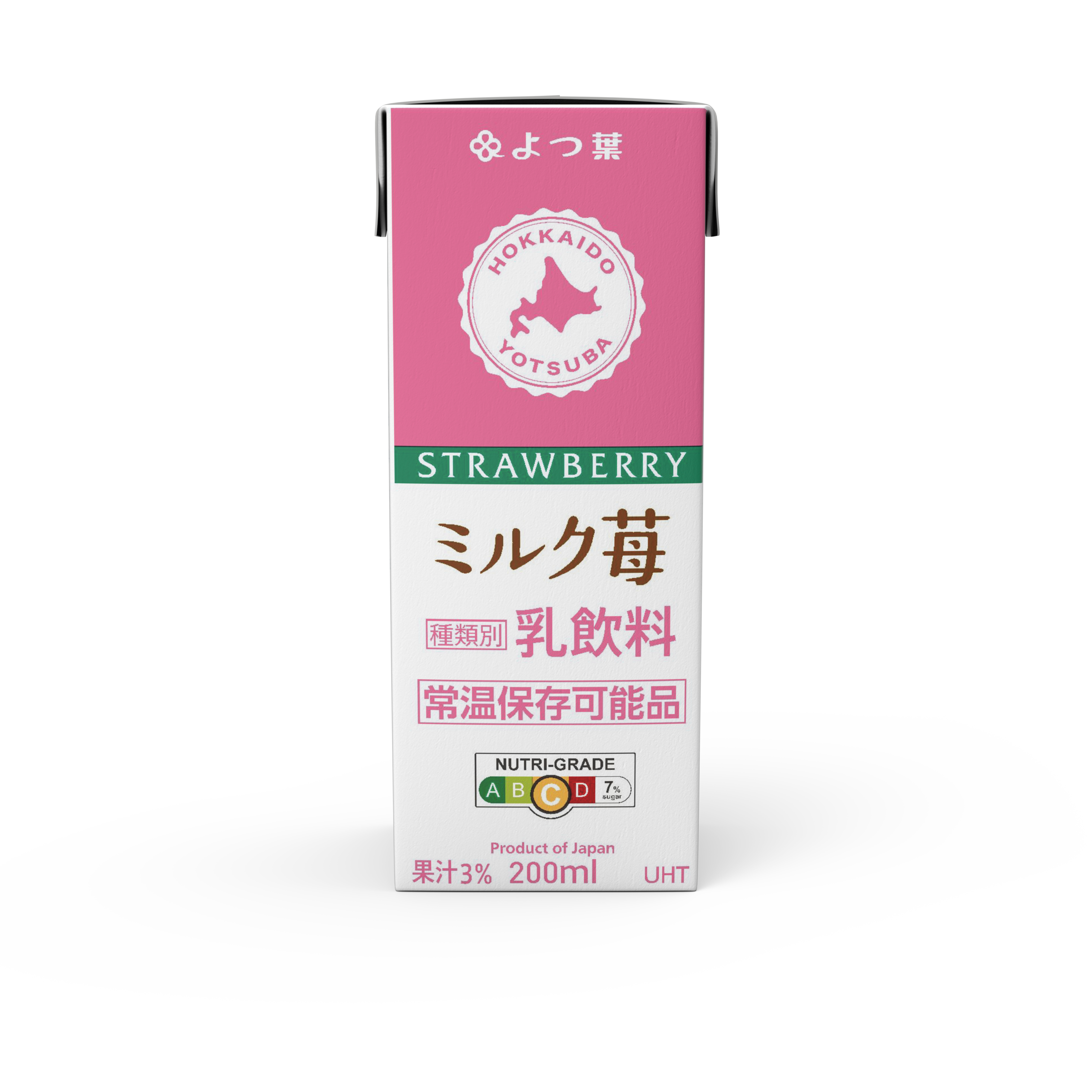 Yotsuba Hokkaido Milk Strawberry 200ml - Kaiser Foods